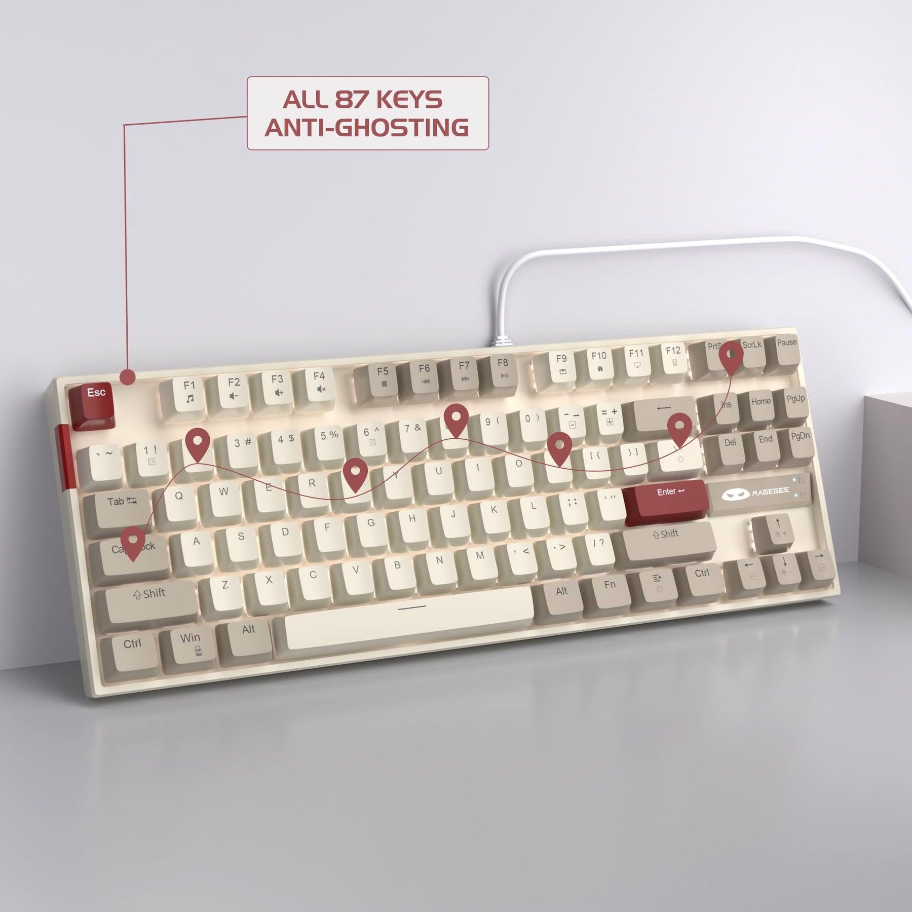 Retro 75% Mechanical Gaming Keyboard – MageGee